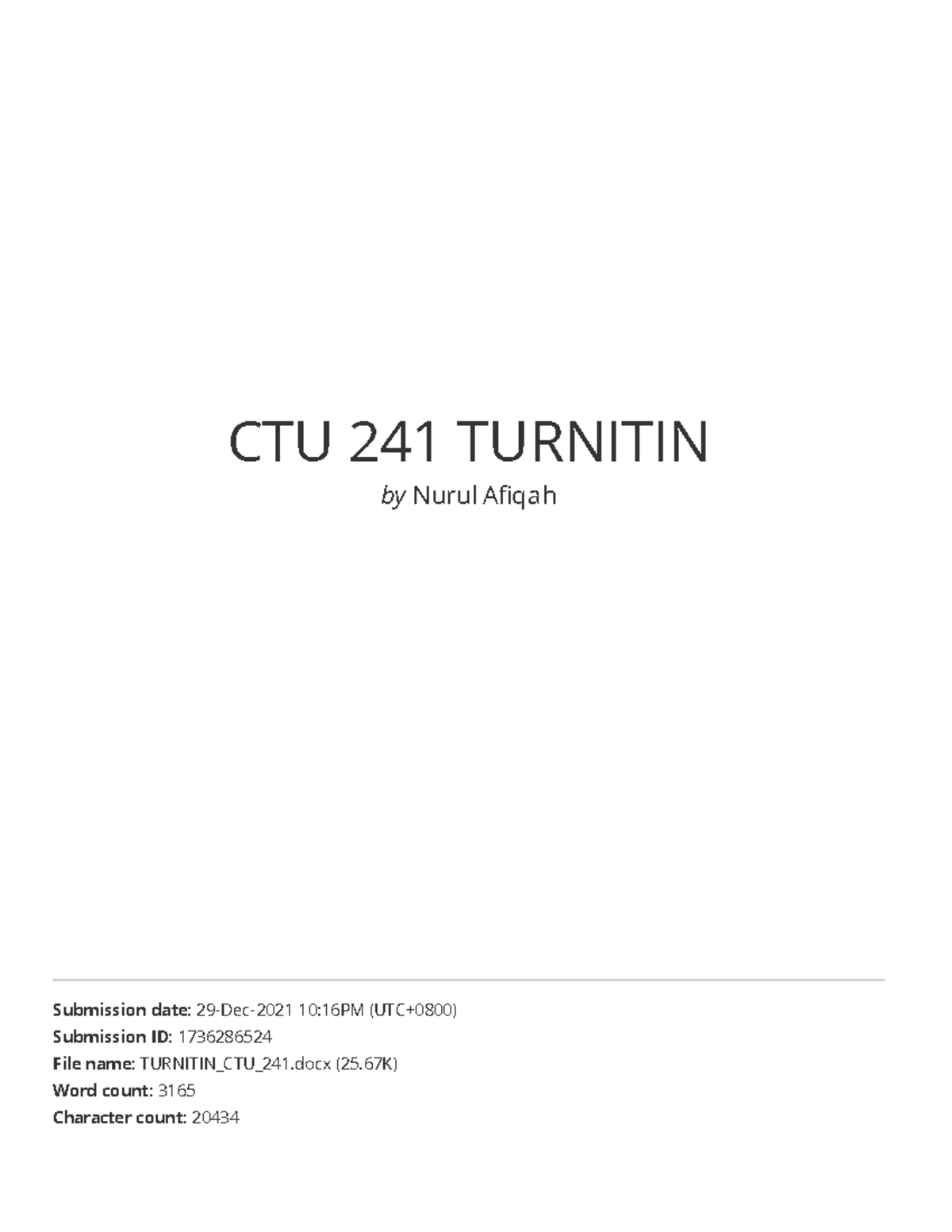 CTU 241 Turnitin - Initial investigation found that the victim, 22, was riding a rented jet ski ...