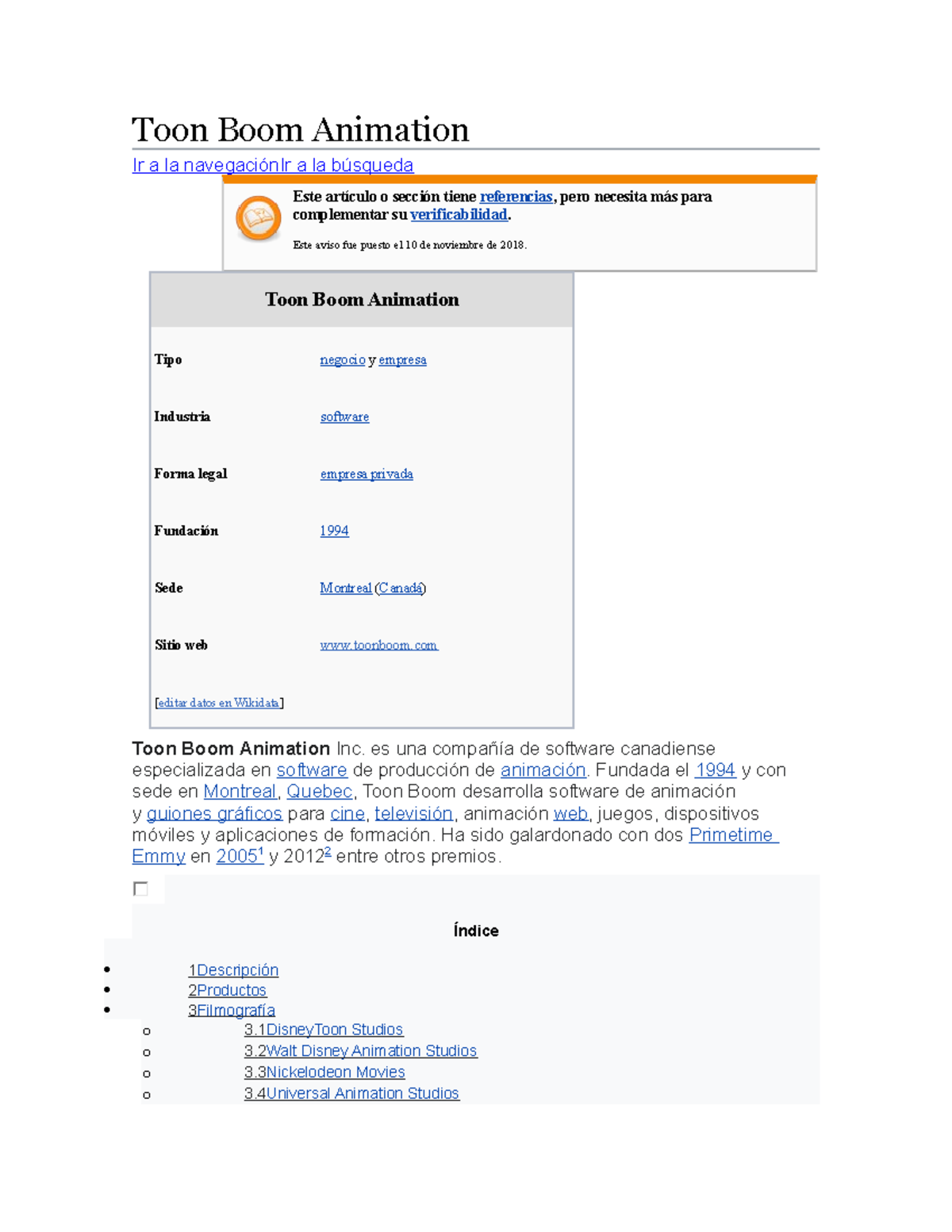 W2 - tarea de word - Toon Boom Animation Ir a la navegaciónIr a la ...