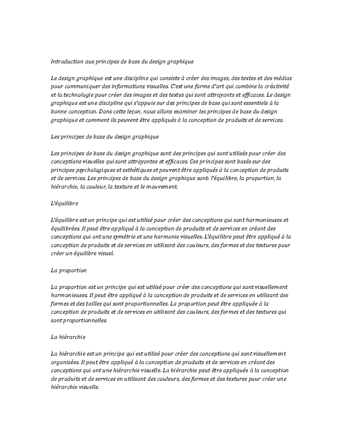 Graphic Communication Design Study Notes - Introduction aux principes ...