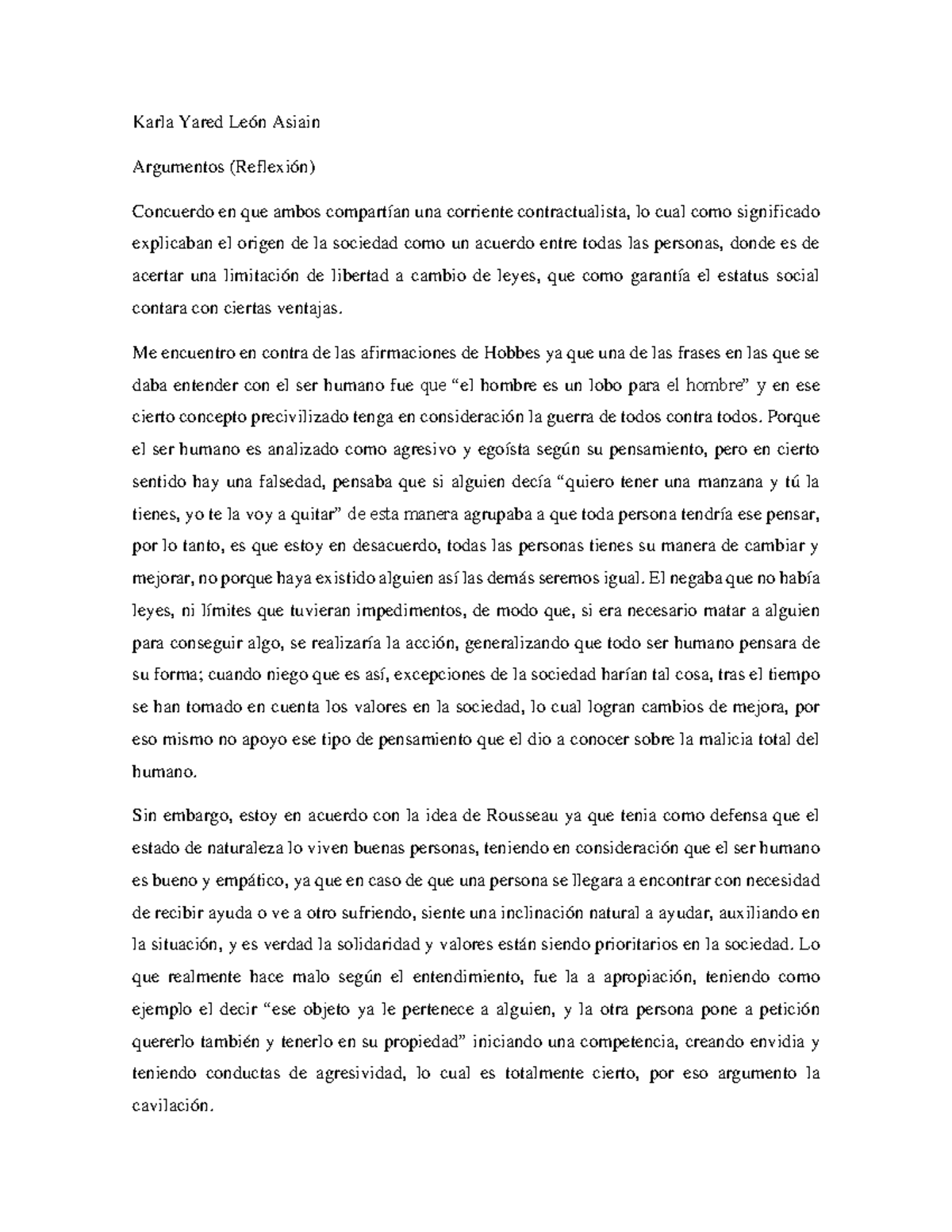 Argumentos - Pensamiento Filosófico de México - Studocu