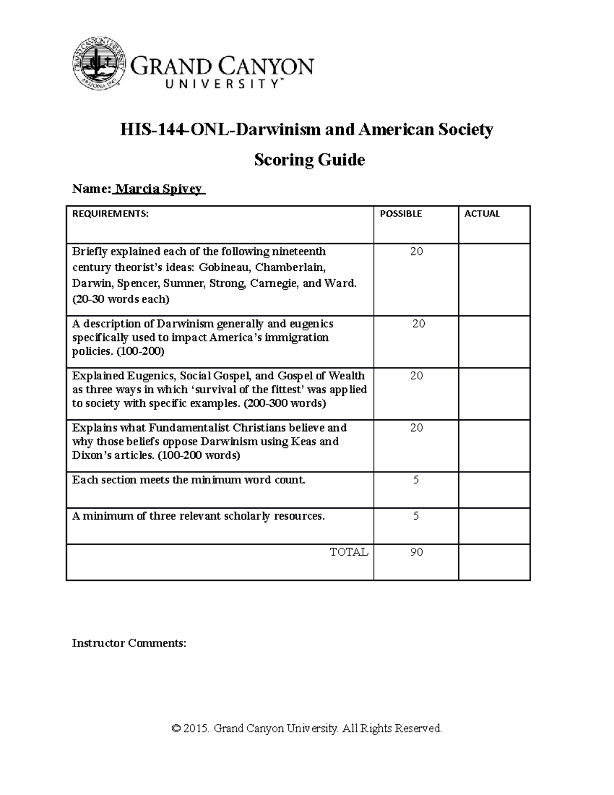 HIS-144.ONL.Darwinism and American Society (Completed Assignment) - HIS ...