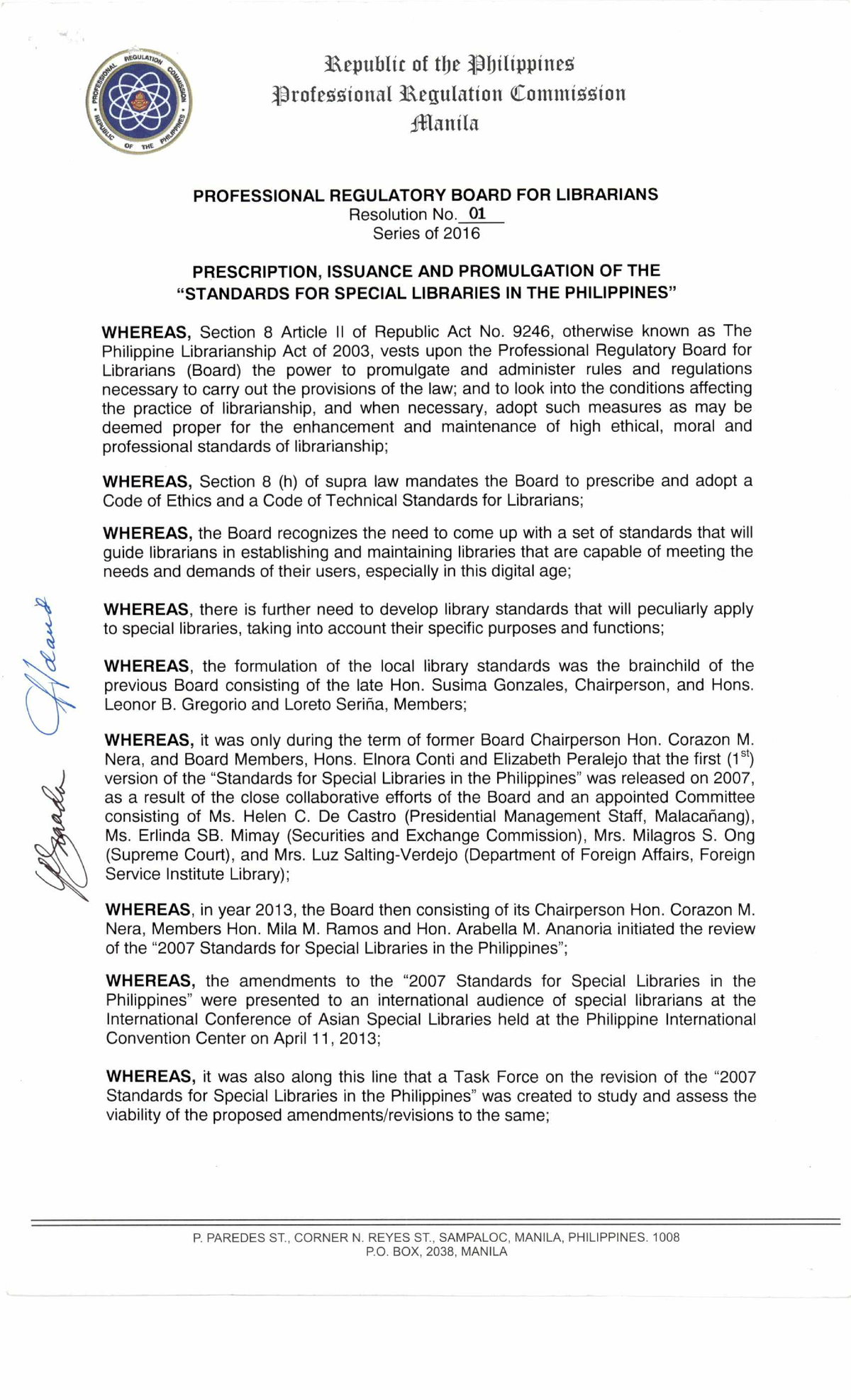 2016 01 Standards for Special Libraries - Media Information and ...