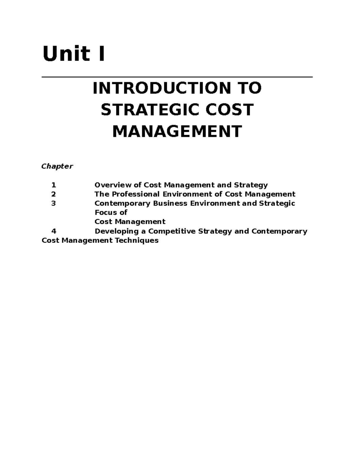 SCM Unit 1 2021 - Unit I - Studocu