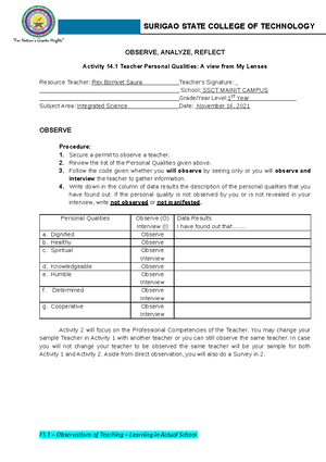 V4 Summative TEST - ESP 1 - Quarter 1 - PANG-APAT NA LINGGUHANG ...