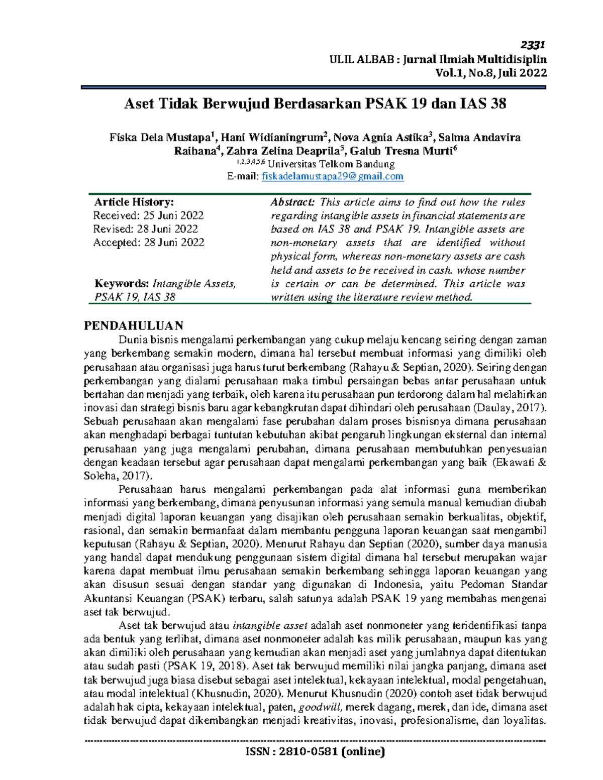 Project+2 Kelompok+5 Intangible+Asset AK4207+ - ULIL ALBAB : Jurnal ...