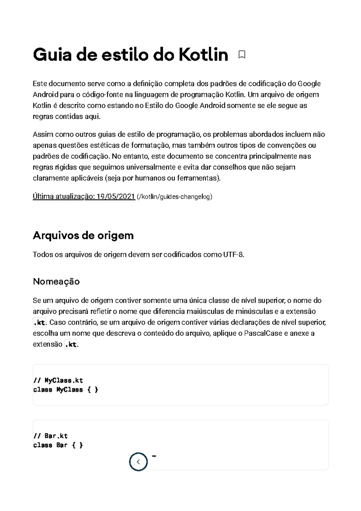 Guia de estilo do Kotlin Desenvolvedores Android - Guia de estilo do ...