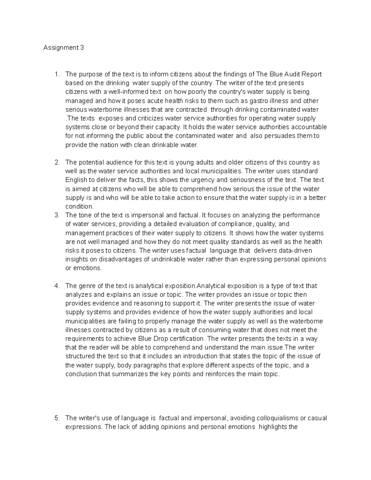 Eng1502 Assignment 3-1 - Assignment 3 1. The purpose of the text is to inform citizens about the ...