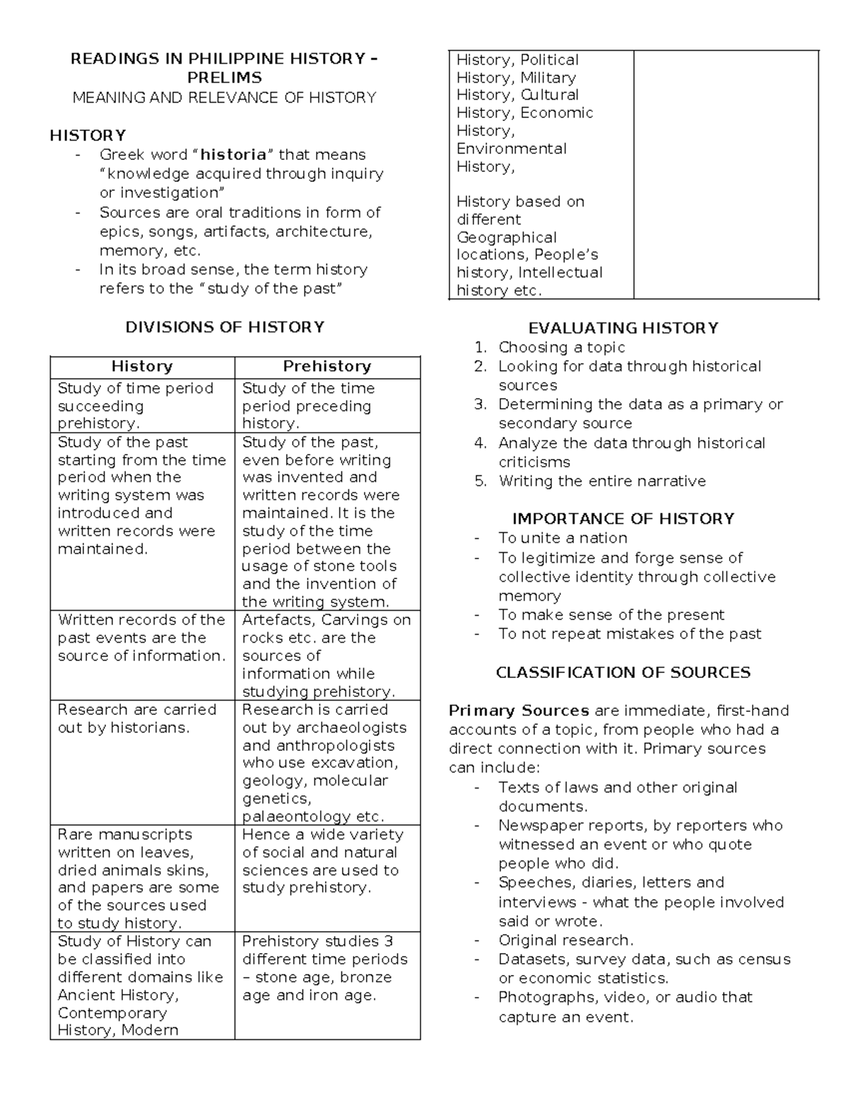 Readings IN Philippine History - READINGS IN PHILIPPINE HISTORY ...