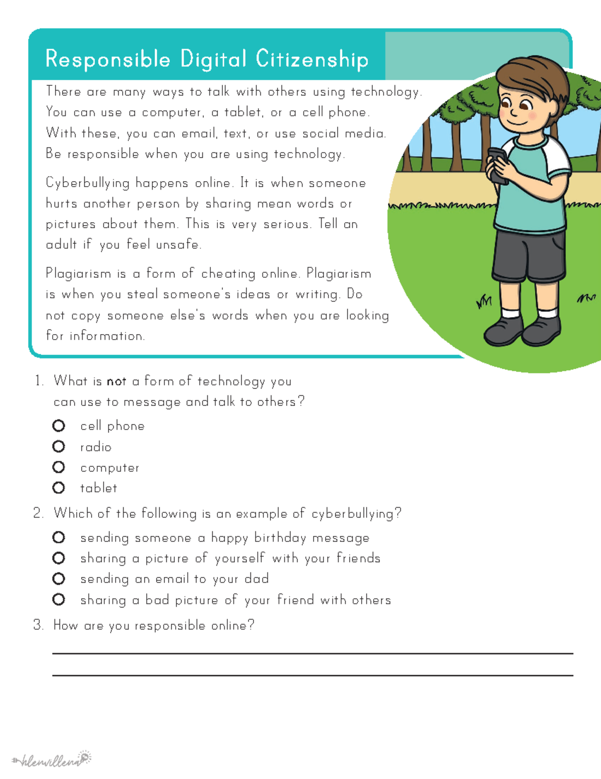 Responsible Digital Citizenship - What is not a form of technology you ...