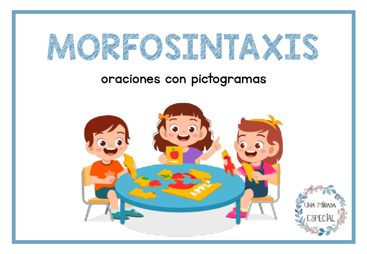 Morfosintaxis-CON- Pictogramas - Psicología Evolutiva - MORFOSINTAXIS ...