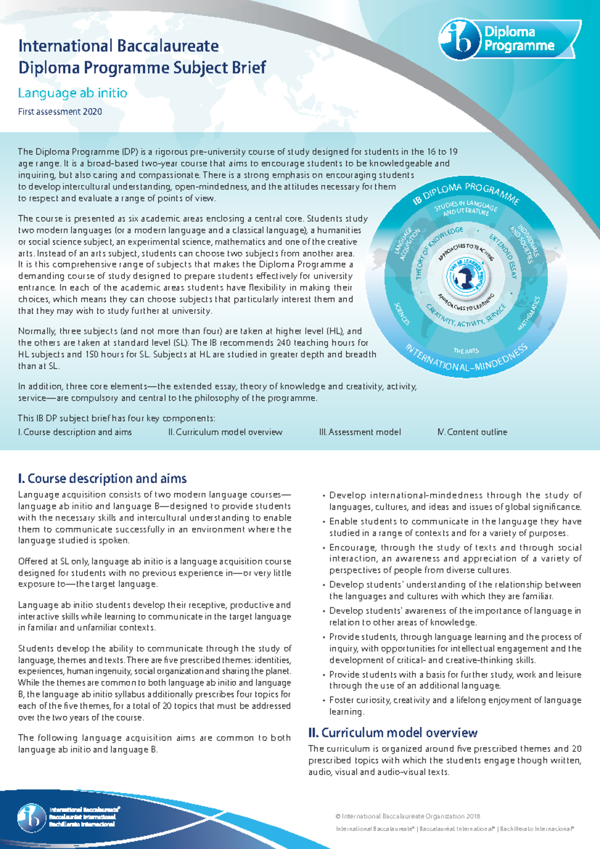 Lang ab initio 2018 en - French - International Baccalaureate Diploma ...