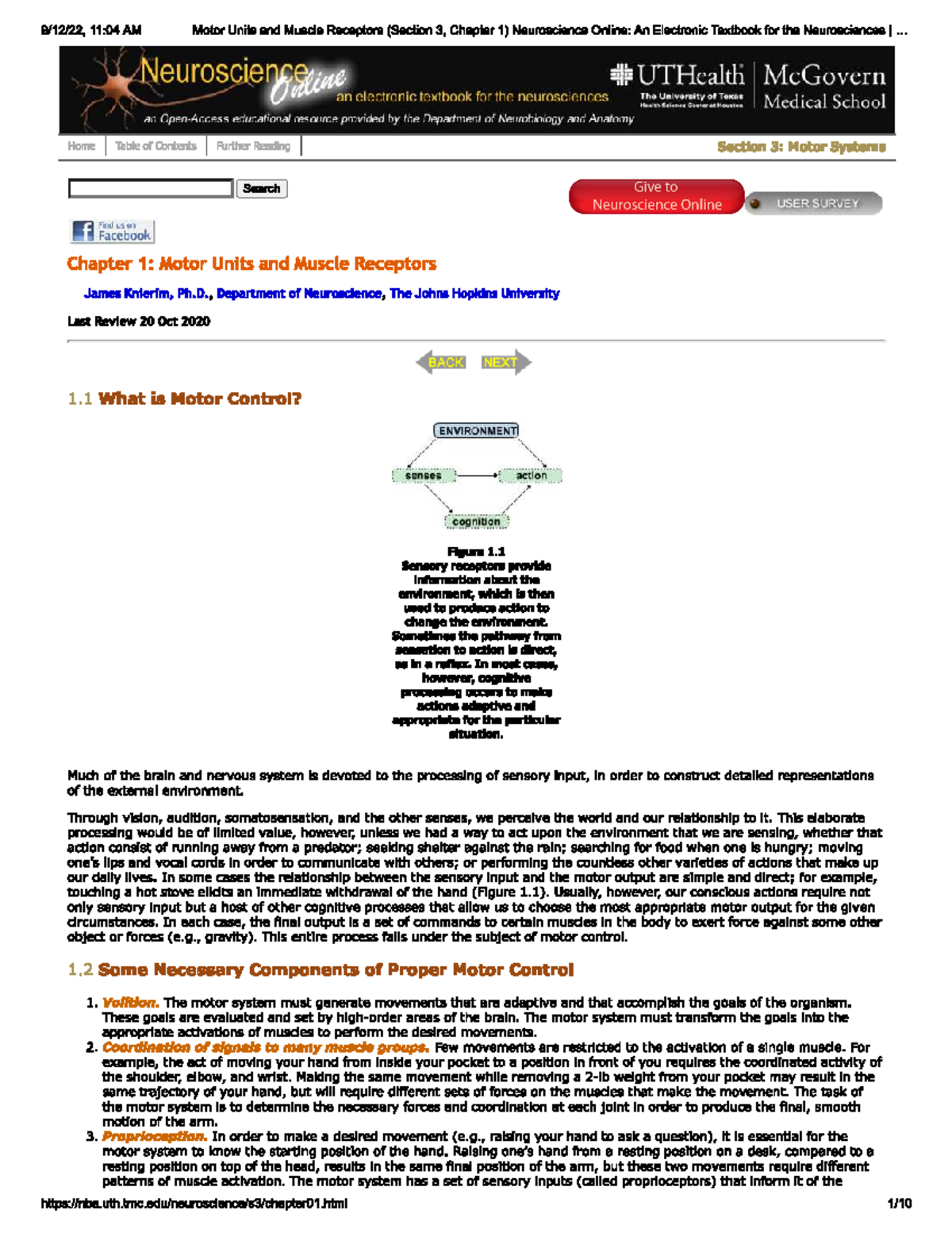 Unit 1 Lecture 3 Reading 1 - Kine 3020 - Studocu