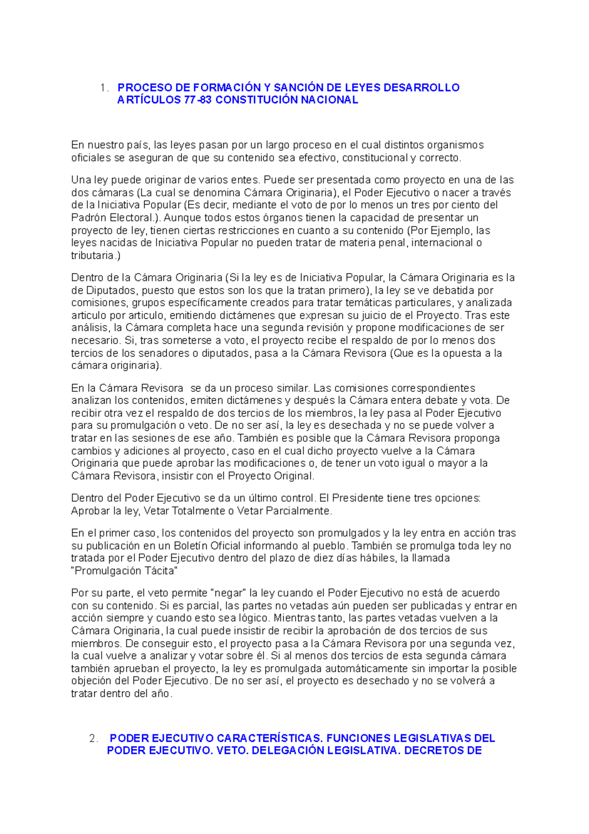 Recuperatorio 7 7 - tp fddddd - 1. PROCESO DE FORMACIÓN Y SANCIÓN DE ...