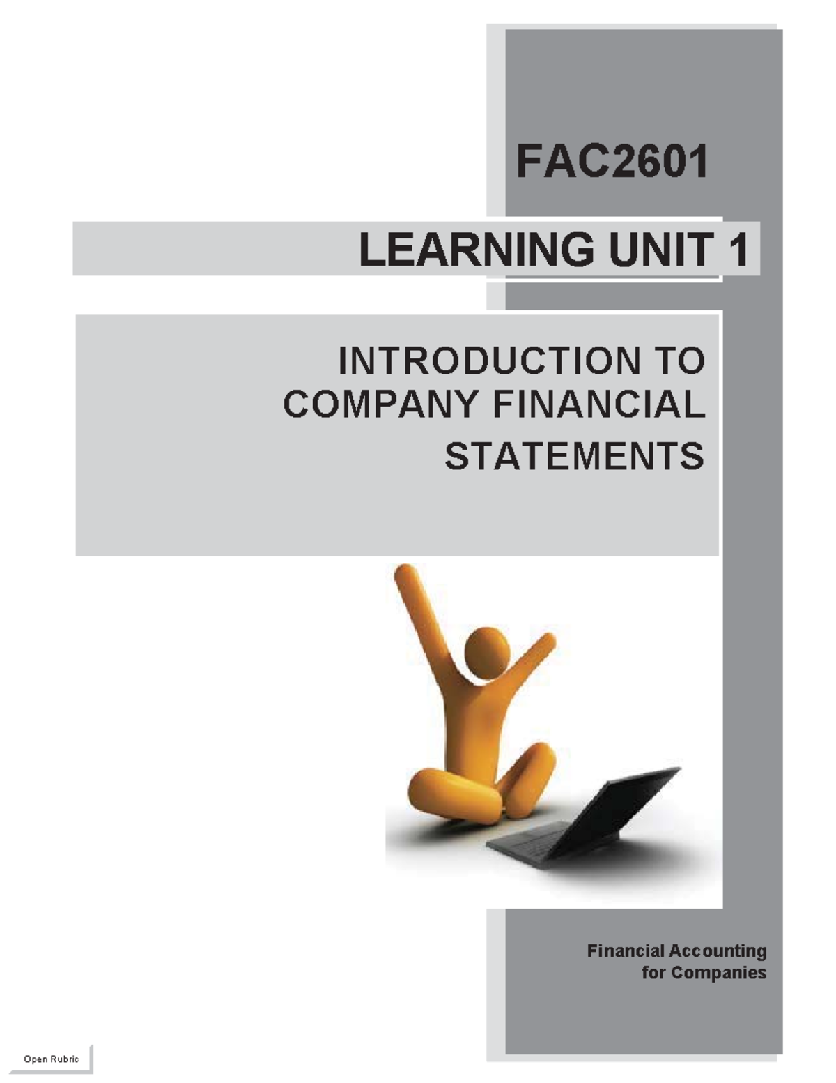 FAC2601 LU1 SG 2022 - Learning Unit 1 - )$& /($51,1* 81,7 ,1752'8&7,21 ...