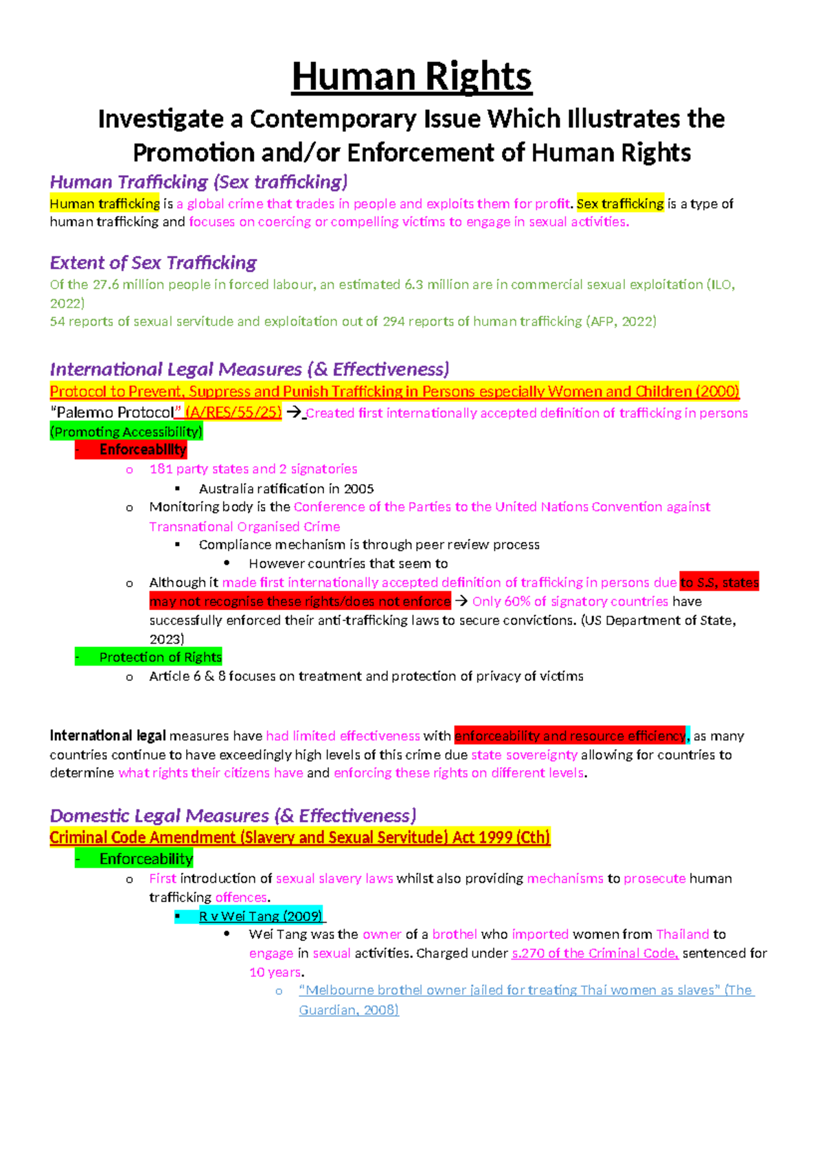Human Rights - Human Rights Investigate a Contemporary Issue Which ...