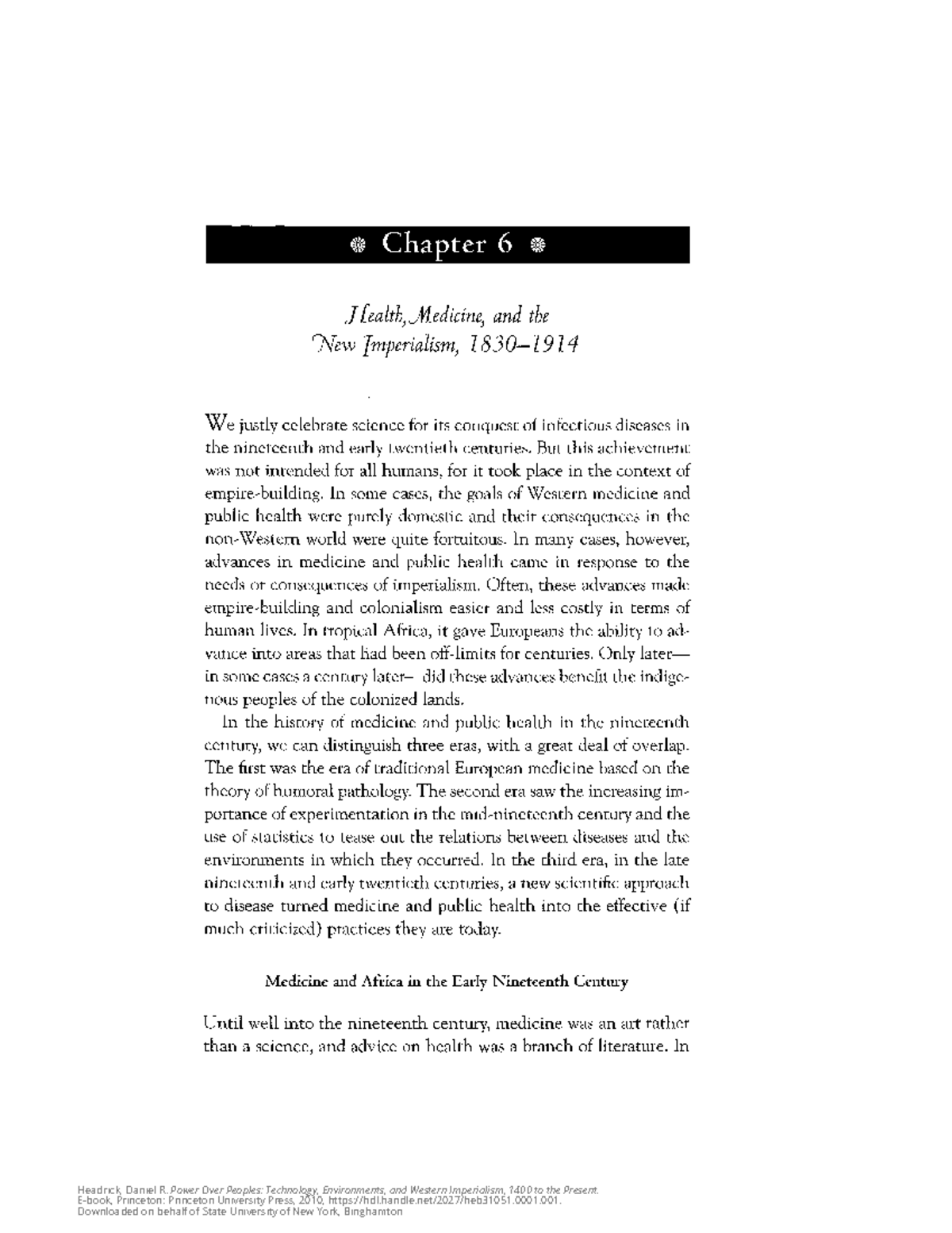 Headrick Chapter 6 - class reading - E-book, Princeton: Princeton ...