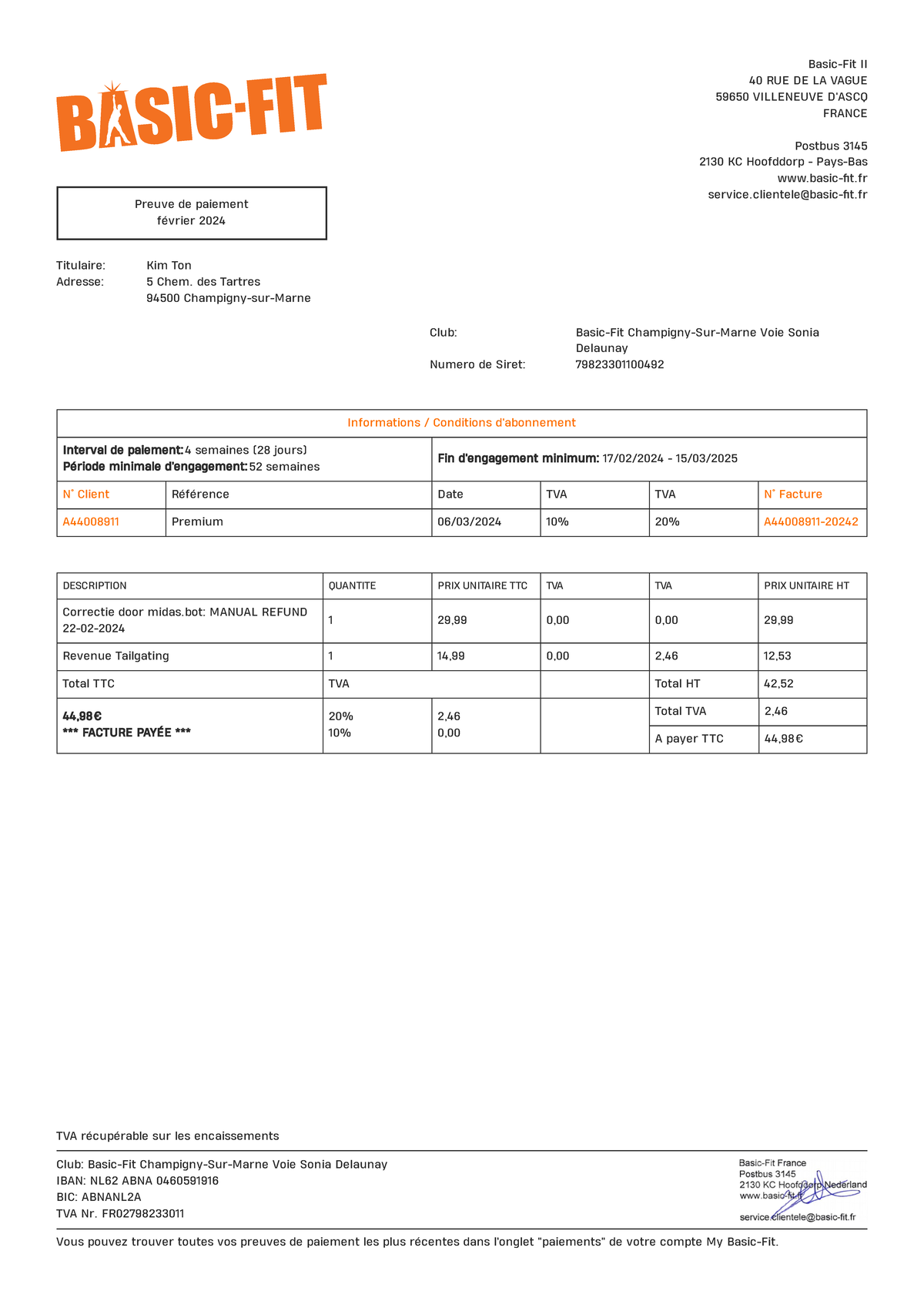 Kim-Ton-20242 - dad - Preuve de paiement février 2024 Titulaire: Kim Ton Adresse: 5 Chem. des ...