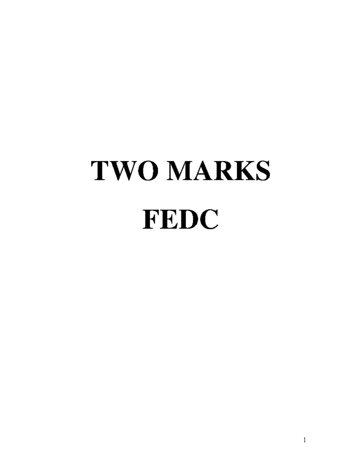 2 Marks FEDC ALL5 Units - TWO MARKS FEDC UNIT I SEMICONDUCTOR DEVICES ...