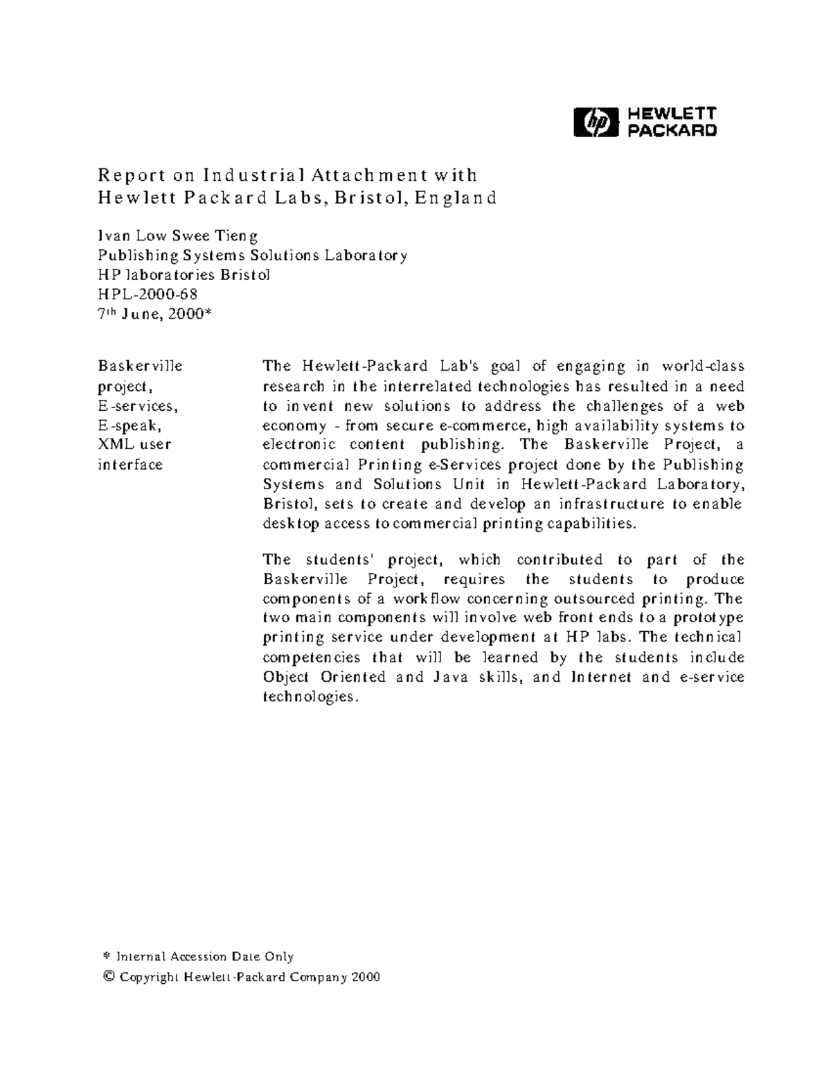 Sample Industrial Attachment Report free - R e p o r t o n I n d u s t ...