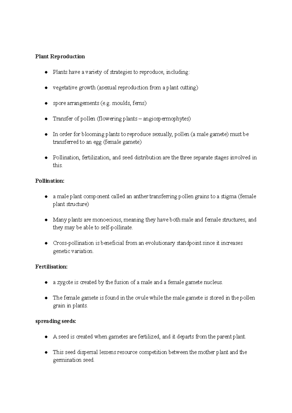 Plant Reproduction - Plant Reproduction Plants have a variety of ...