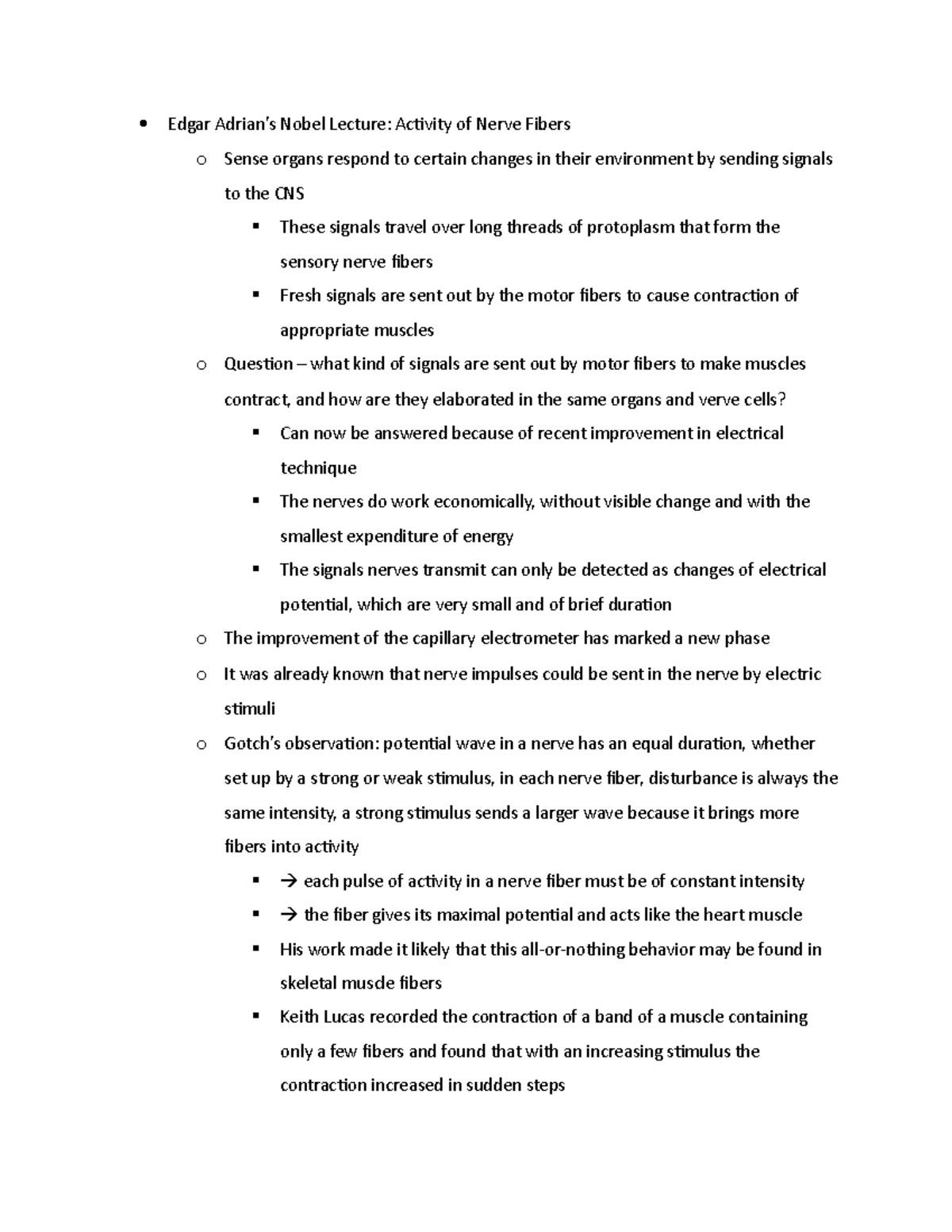 history of neuroscience lecture notes Edgar Adrian - Edgar Adrian’s ...