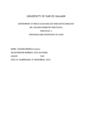 LAB Report Bio462 compilation of experiments - BACHELOR OF EDUCATION ...