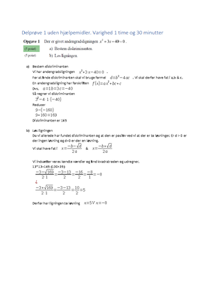 Formelsamling Matematik A - maj 2018 Matematisk formelsamling stx A-niveau Denne udgave af - Studocu