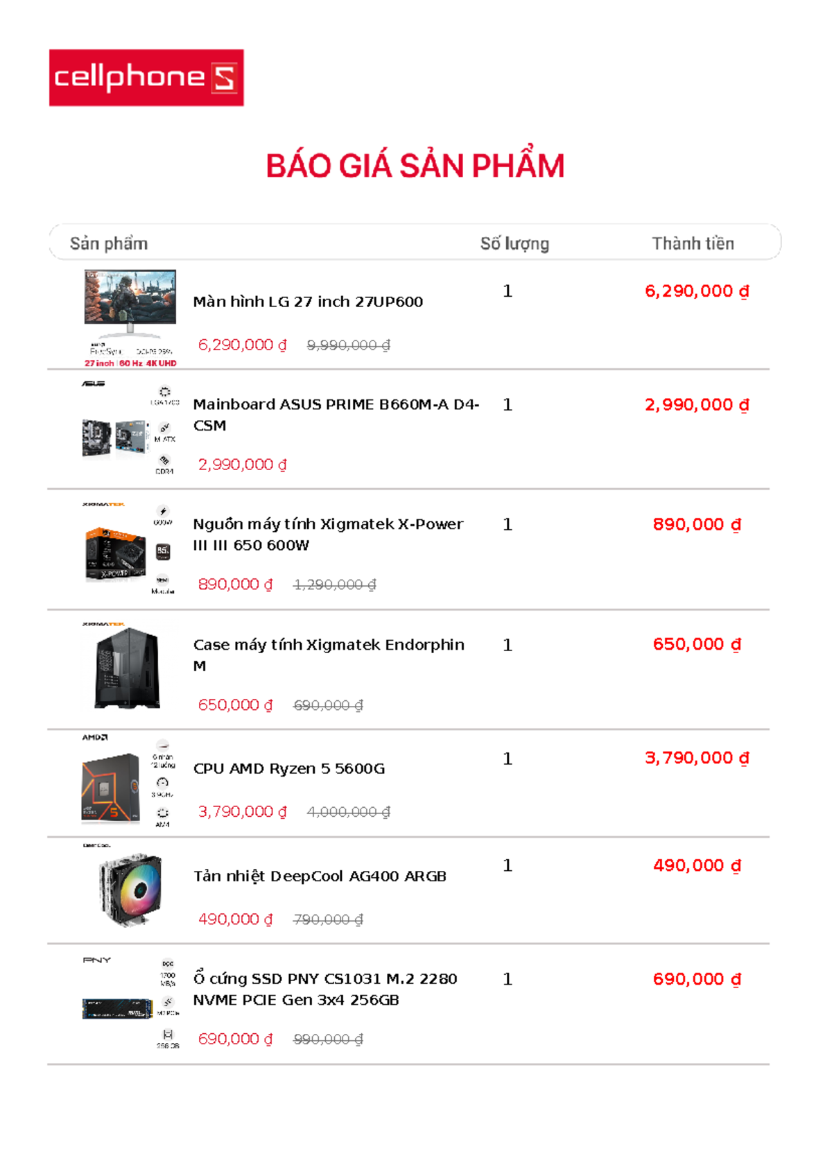 Cellphones Nguyen Viet An - Màn hình LG 27 inch 27UP 1 6,290,000 ₫ ...