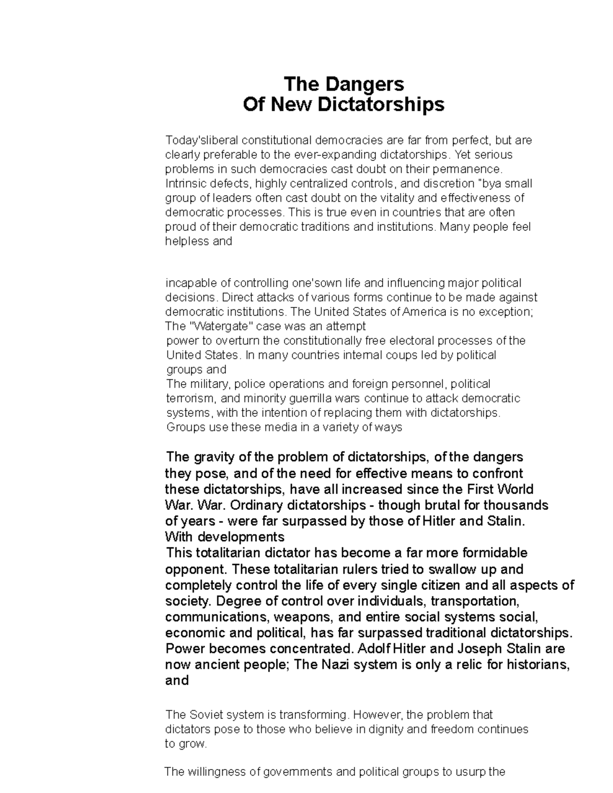 Note 13 - politics study material - AS.230.651. - JHU - Studocu