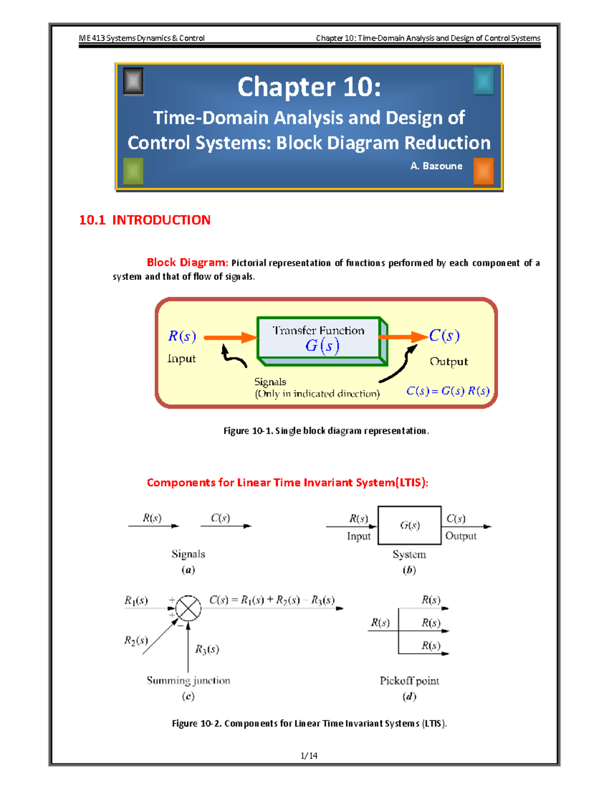 BD Exercises - Practice material for Block diagram - 10 INTRODUCTION ...