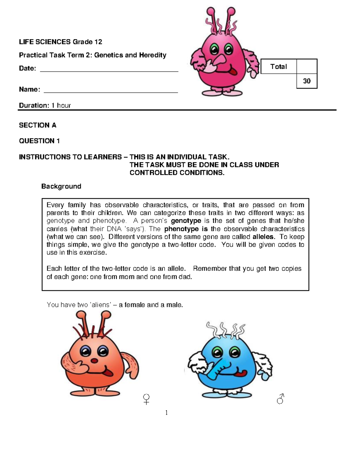 Term 2 Gr.12 Practical task 2021 final - LIFE SCIENCES Grade 12 ...