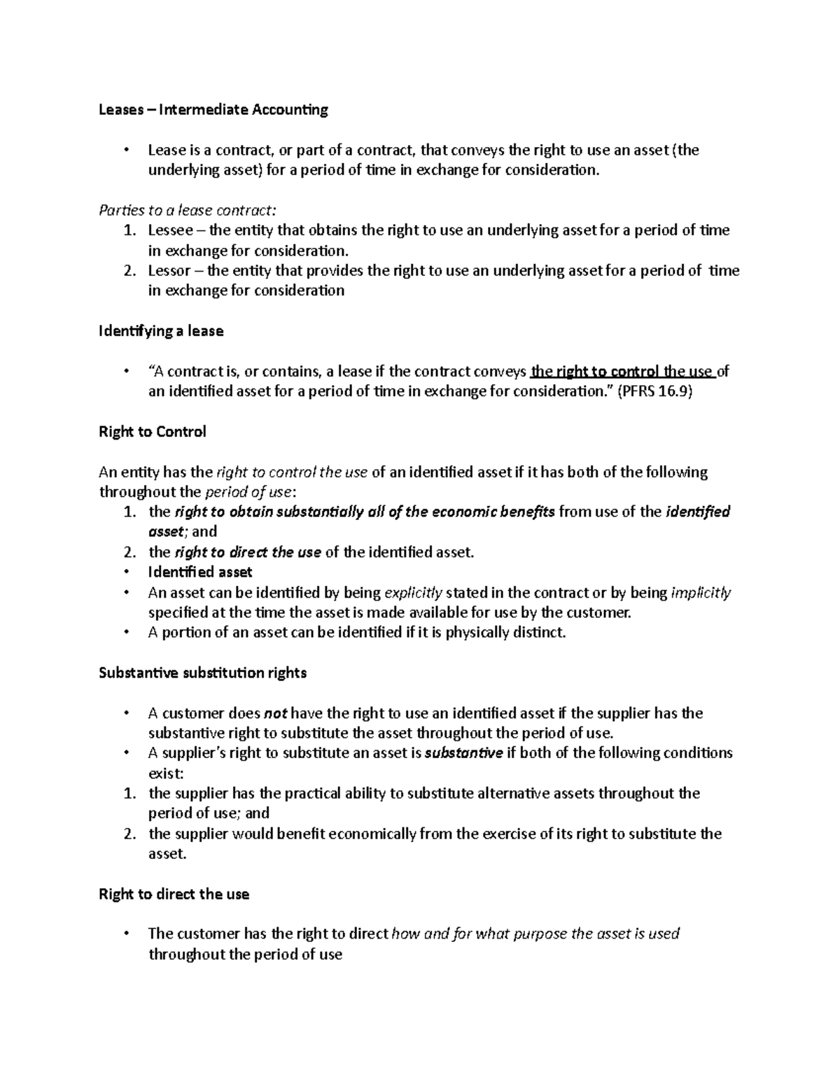 Leases – Intermediate Accounting - Leases – Intermediate Accounting ...