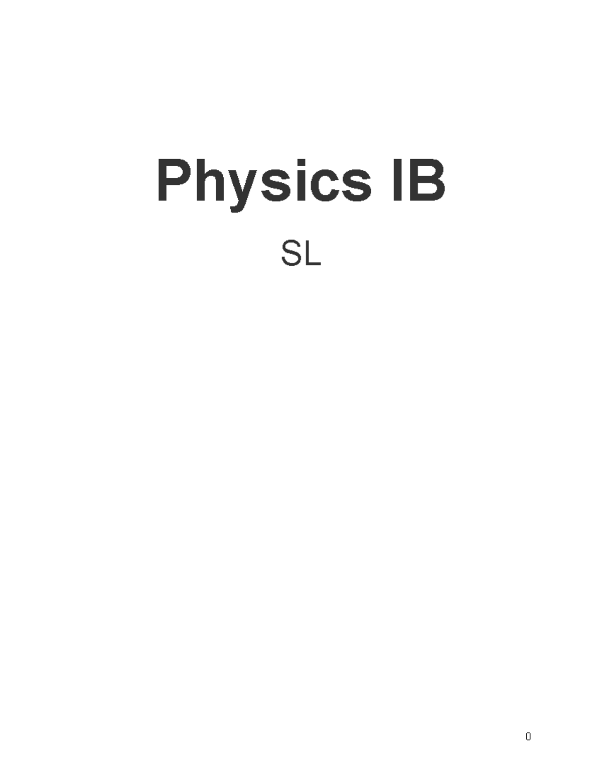Physics IB SL + Option (Astrophysics)-5 - Physics IB SL Topic 1 ...