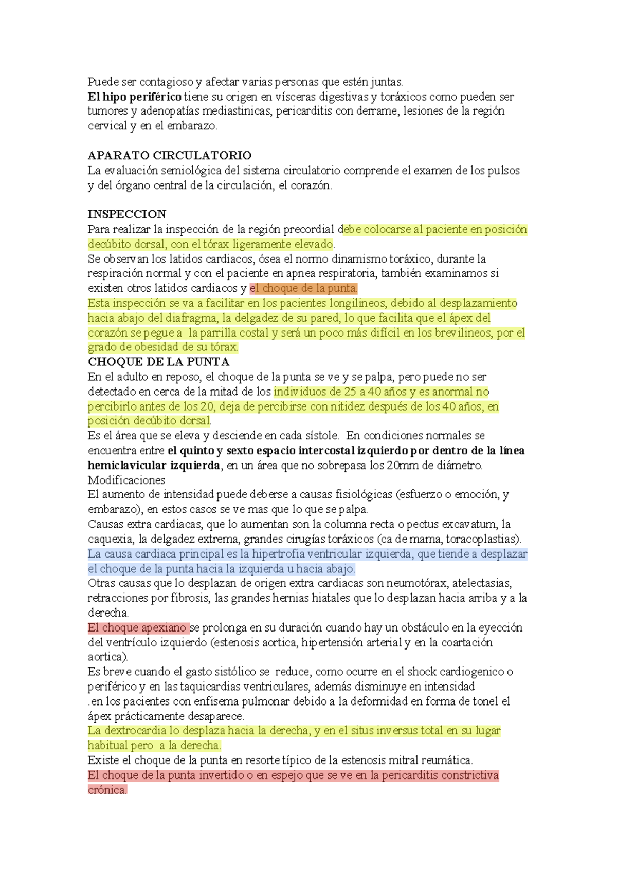 Segundo parcial semiologia medica- Juana Inoa - Puede ser contagioso y ...