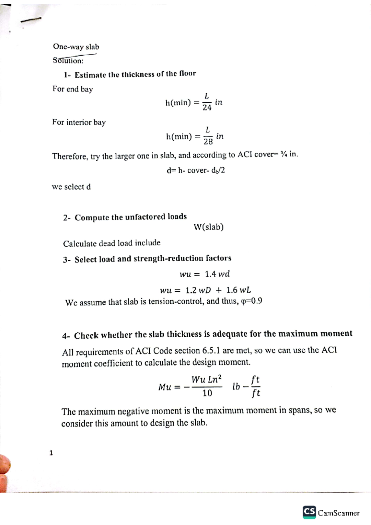 Equation Summary part1 - CES6706 - Studocu