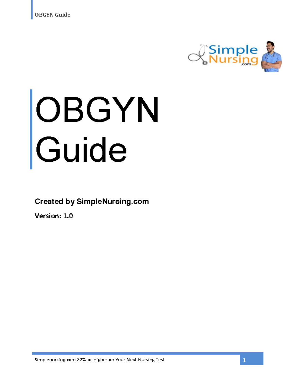 Downloads-Quicknotes- Obgyn - OBGYN Guide Version: 1. Created by ...