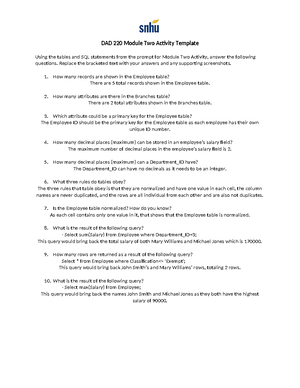 Michaud Module 3 Lab - DAD 220 Professor Furman Lauren Michaud 20 May ...