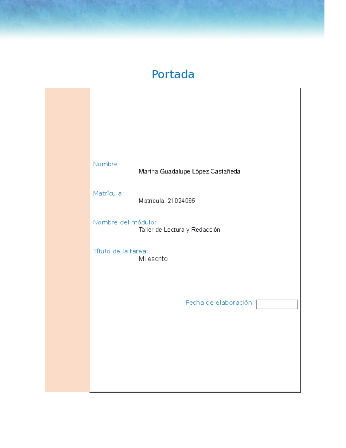 Texto Informativo. Mi escrito en Taller de Lectura y Redacción ...