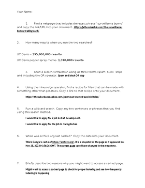 Week 2 Library Research Report - 1 \ Week 2 Library Research Report ILR ...