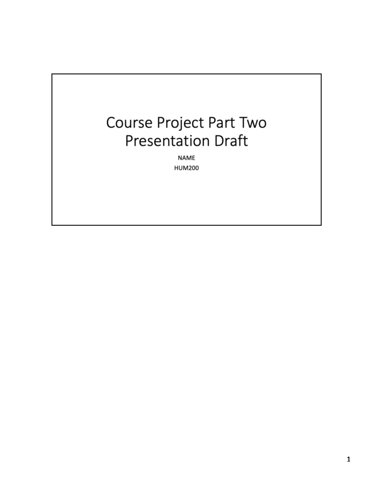 Presentation Draft Humanities - These two compositions I'm about to ...