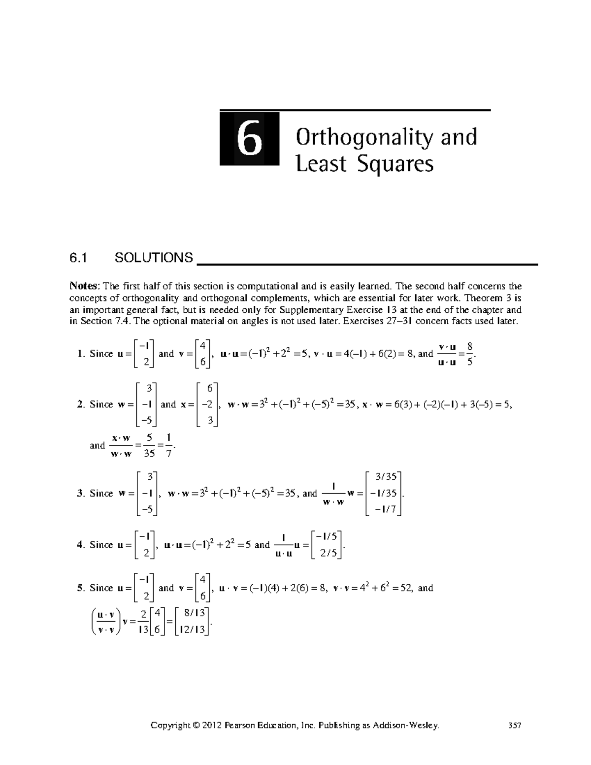 Lay hst 6 - D.C Lay - linear algebra 4th edition solutions - 6 ...