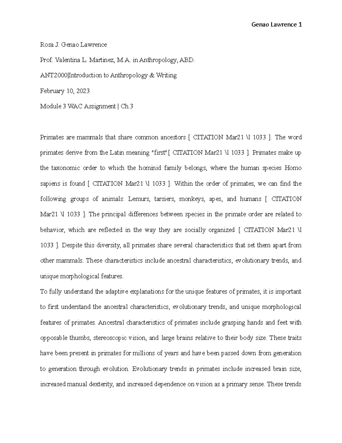 Module 3 WAC Assignment Ch. 3 Expository Essay - Rosa J. Genao Lawrence ...