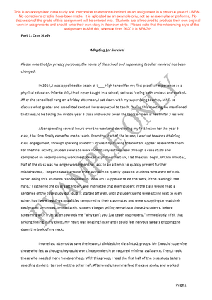 CASE Study Example 3-1 - Understanding and Engaging Adolescent Learners ...