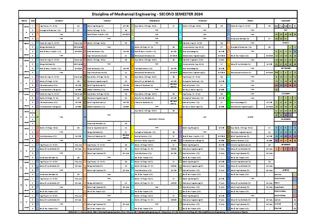 ME- Semester-2-2024-Timetable-v1 240812 112038 - YEAR 07h45 1 Eng ...