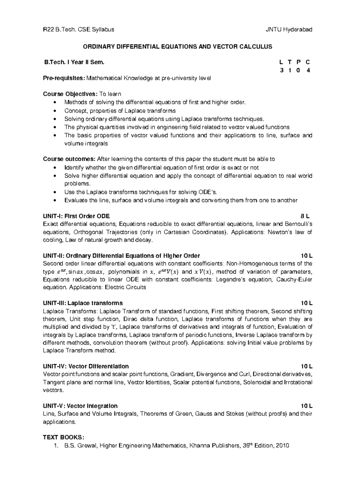 R22 I-II CSE ODE&VC Syllabus - R22 B. CSE Syllabus JNTU Hyderabad ...