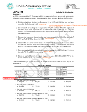 AP03-02 Correction of Errors with Notes (Part 1- annotated by Sir Allan ...