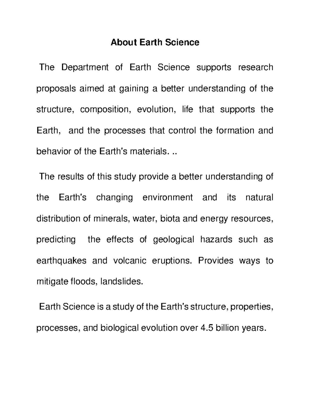 About Earth Science - .. The results of this study provide a better ...