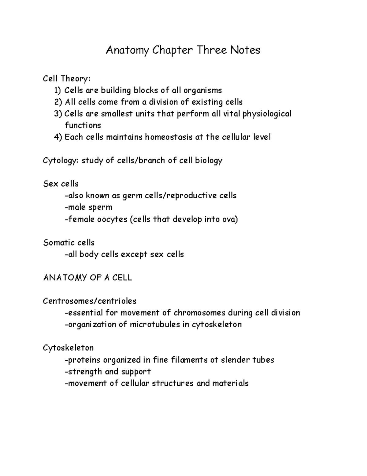Anatomy Parts Of A Cell Lecture Notes First Lectures Of Chapter Three anatomy-parts-of-a-cell-lecture-notes-first-lectures-of-chapter-three