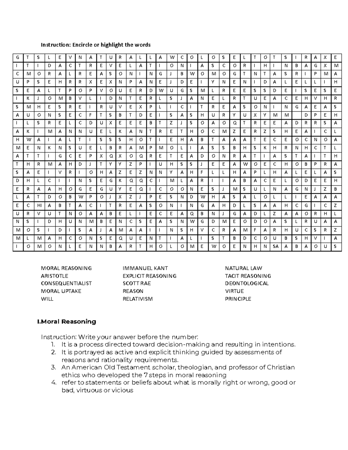 Ethics-Group-5- Activity in Medical laboratory science - Instruction ...