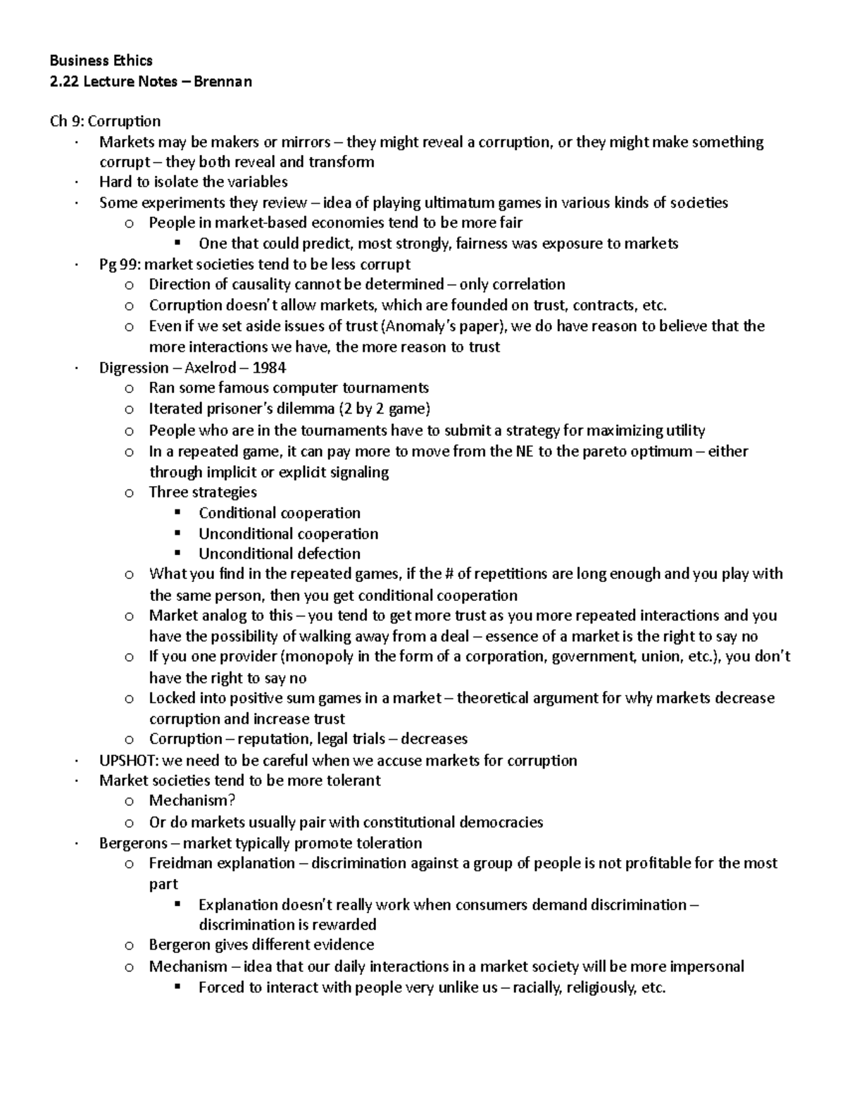 BE 2.22 (L) Brennan - Prof. Jonathan Anomaly - Business Ethics 2 ...